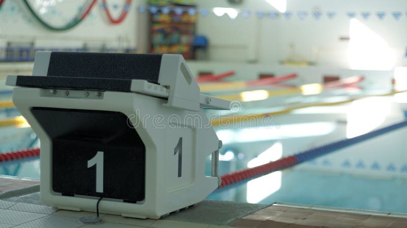 Starting Podium for Swimming Stock Photo - Image of race, aquatics ...