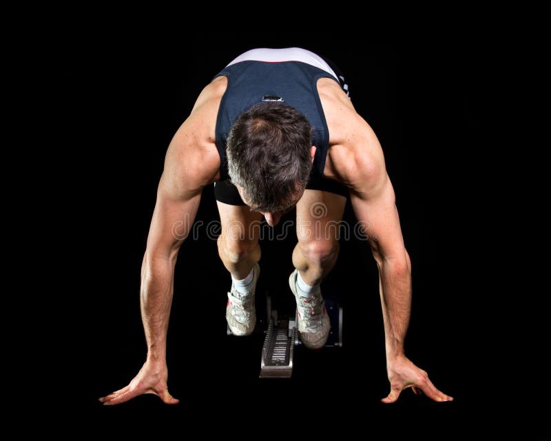 Starting in Track and Field Stock Photo - Image of action, contest ...