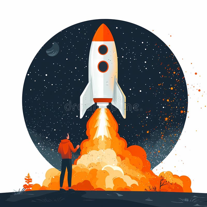 Starting project stock illustration. Illustration of digital - 373365953