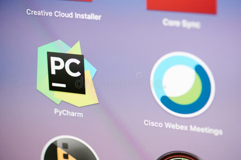 Starting PyCharm Programmer App Editorial Stock Photo - Image of ...