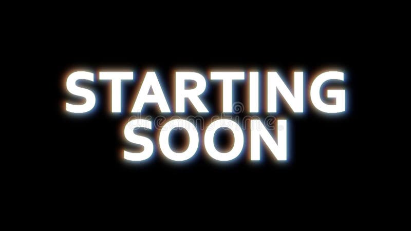 Starting Soon Glitch Effect, Starting Soon Glitch Banner Stock Video ...