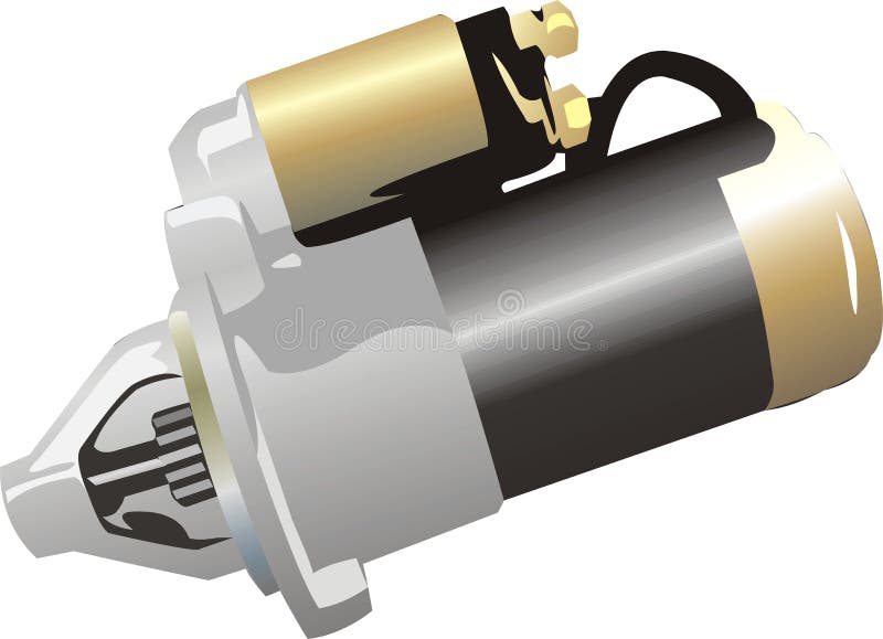 Symbol För Elektrisk Startknapp, Enkel Stil Stock Illustrationer ...