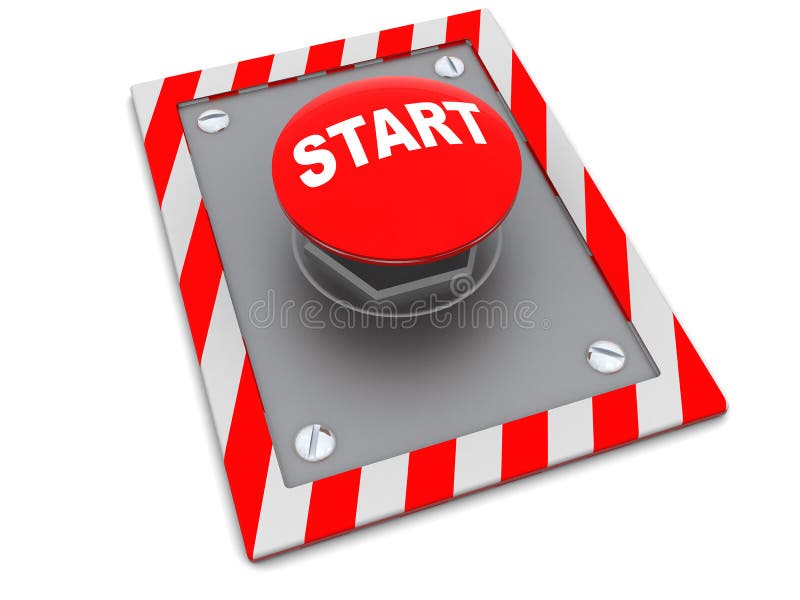 Startknopf stock abbildung. Illustration von platte, ikone - 9146703