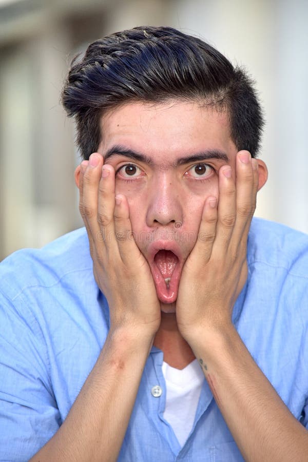 Startled Adult Senior Person Wearing Tie Stock Photo - Image of startle ...