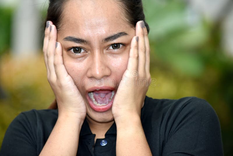 A Startled Asian Person stock image. Image of asia, surprised - 137479523