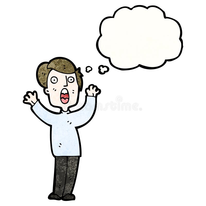 Startled man cartoon stock vector. Illustration of male - 38048816