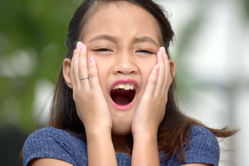 A Startled Young Asian Female Isolated Stock Photo - Image of startled ...