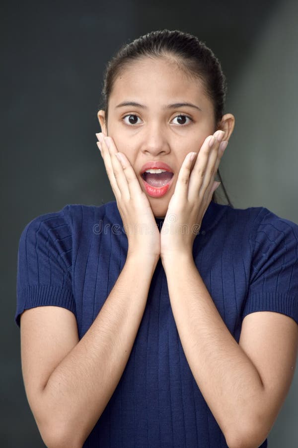 An a Startled Youthful Minority Person Stock Photo - Image of startle ...