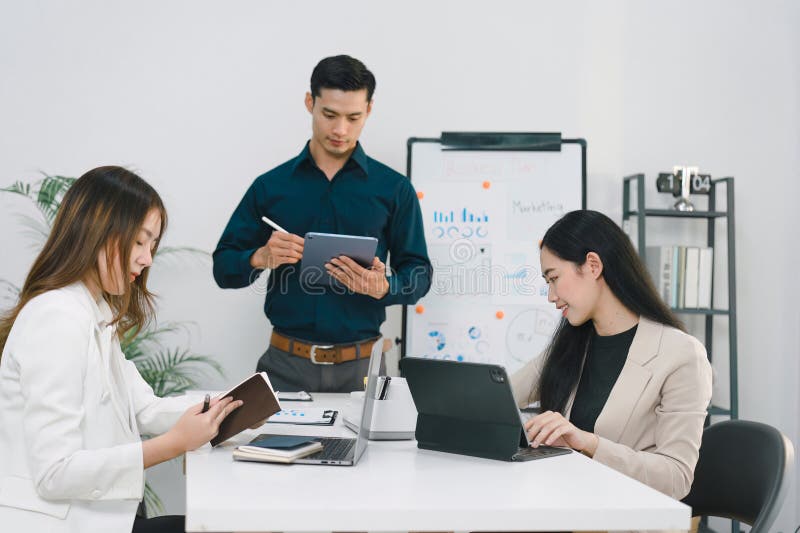 Startup Brainstorming a New Project, Developing the Company& X27;s ...