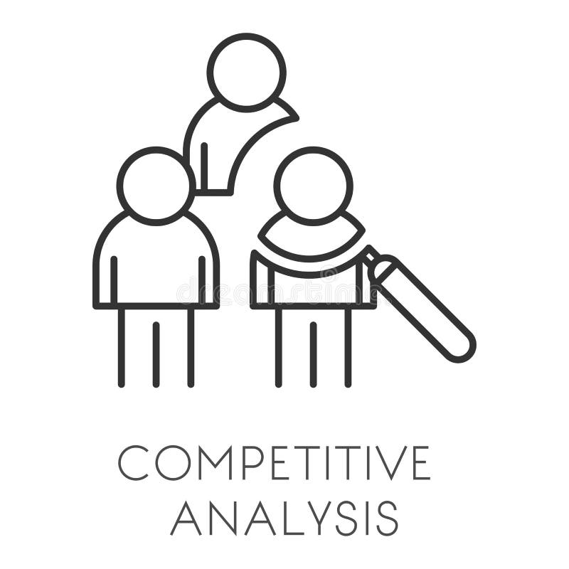 Startup and Business, Competitive Analysis or Data Analyzing Isolated ...