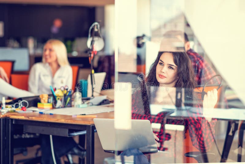 Startup Business People Group Working Everyday Job at Modern Office ...