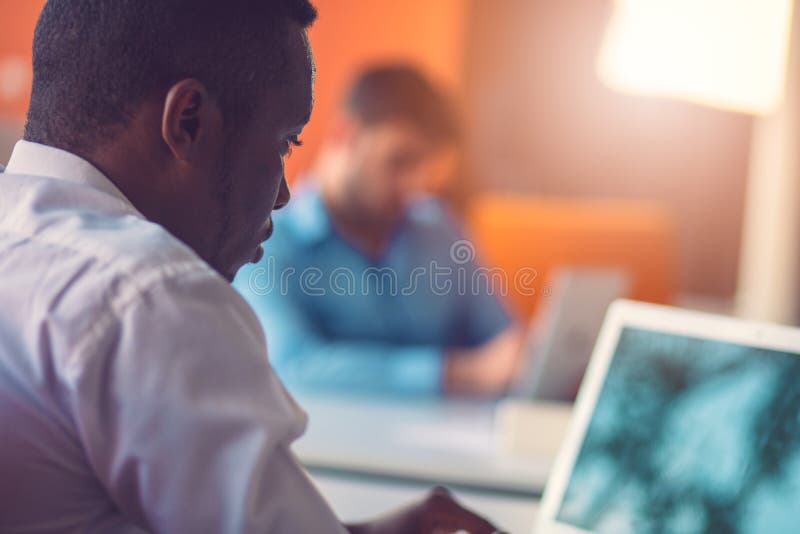 Startup Business People Group Working Everyday Job at Modern Office ...