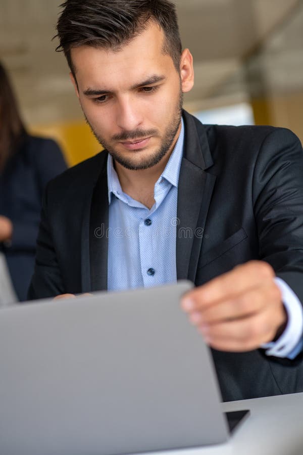 Startup Business People Group Working Everyday Job at Modern Office ...