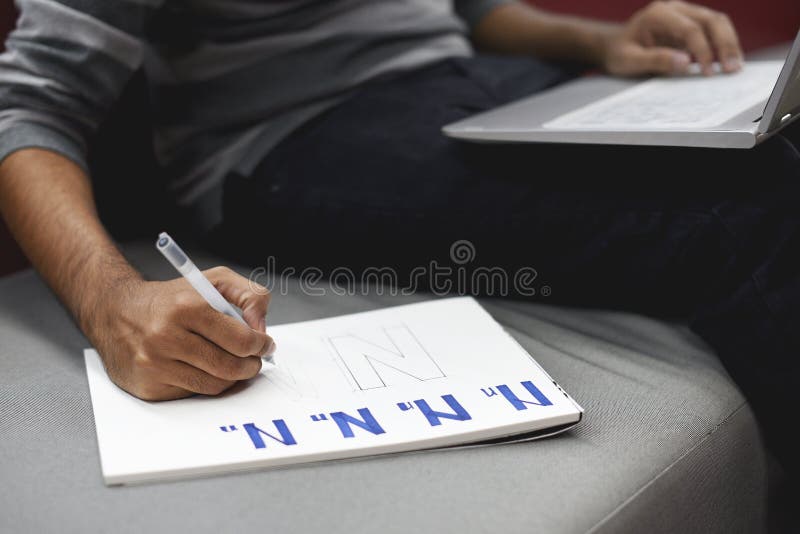 Startup Business People Writing on Notebook Stock Image - Image of ...