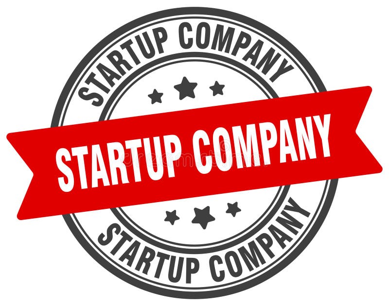 Startup Company Stamp. Startup Company Label on Transparent Background ...
