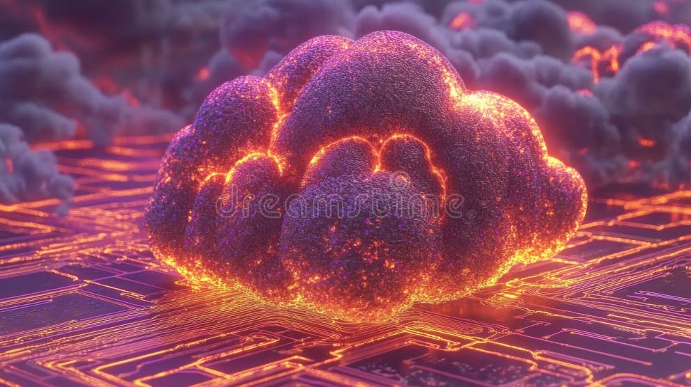 The Startup of a Computer Chip is Illustrated in a 3D Image ...