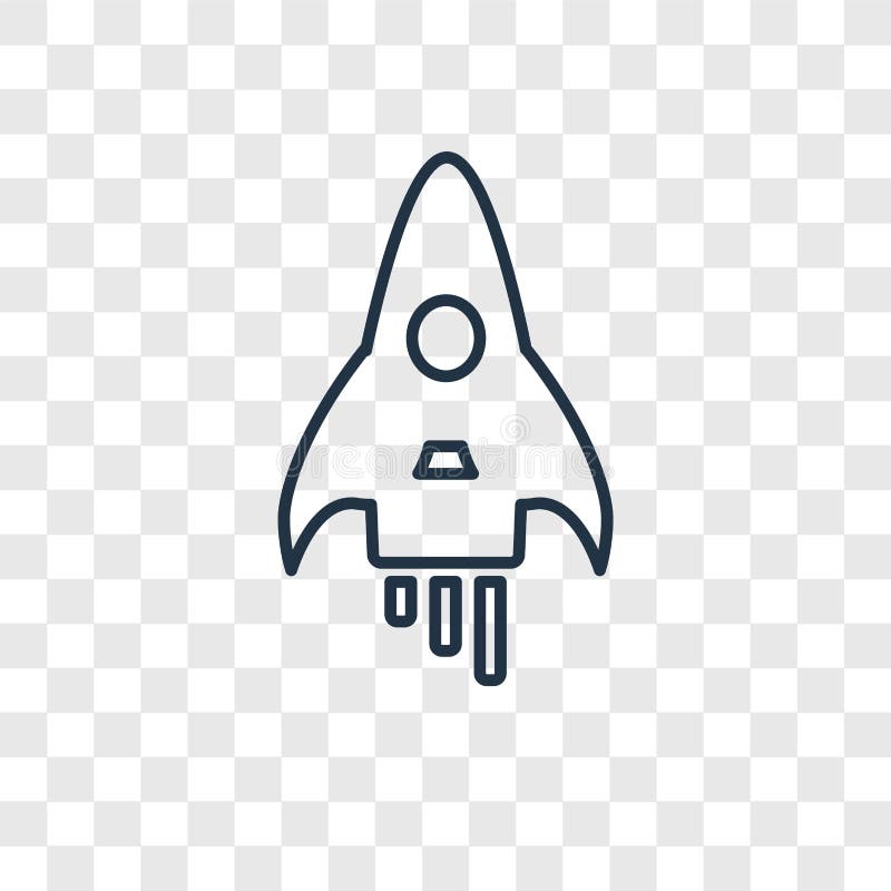 Startup Concept Vector Linear Icon Isolated on Transparent Background ...