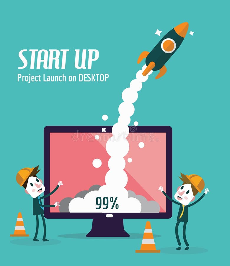 Startup and Development Concept. Stock Vector - Illustration of growth, flight: 59930671