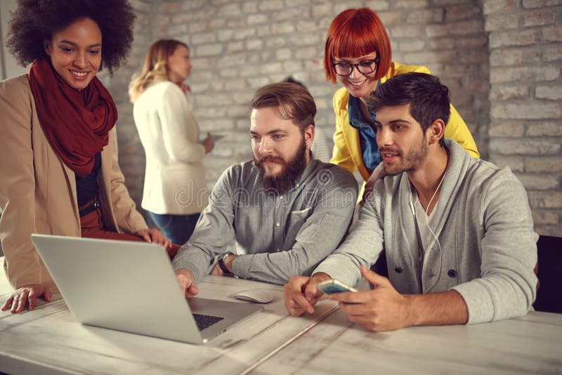 Startup Development Designer Team Stock Photo - Image of internet ...