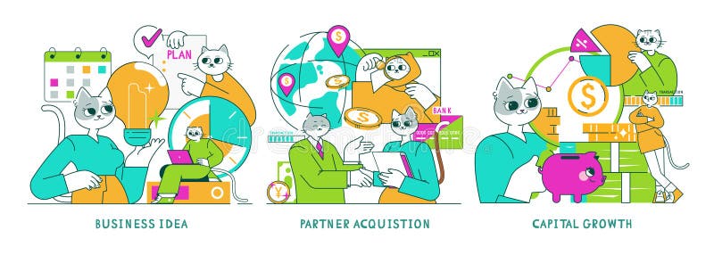 Startup. Flat Vector Illustration Stock Vector - Illustration of ...