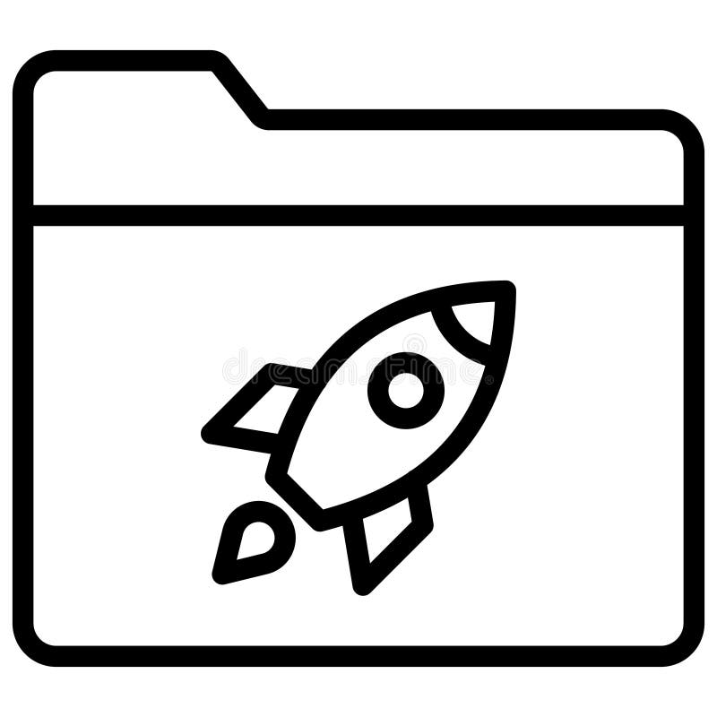Startup Folder Isolated Vector Icon Which Can Easily Modify or Edit ...