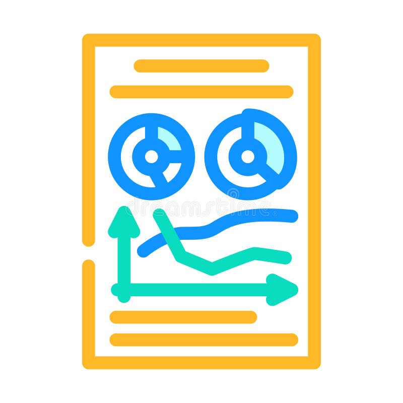 Startup Growth Chart Color Icon Vector Illustration Stock Vector ...