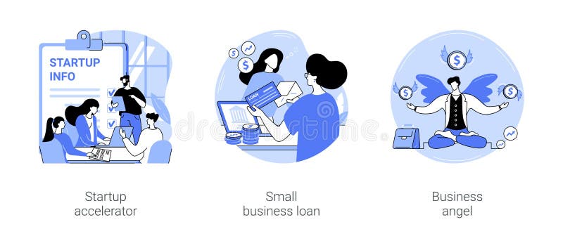 Startup Growth Isolated Cartoon Vector Illustrations Se Stock Vector ...