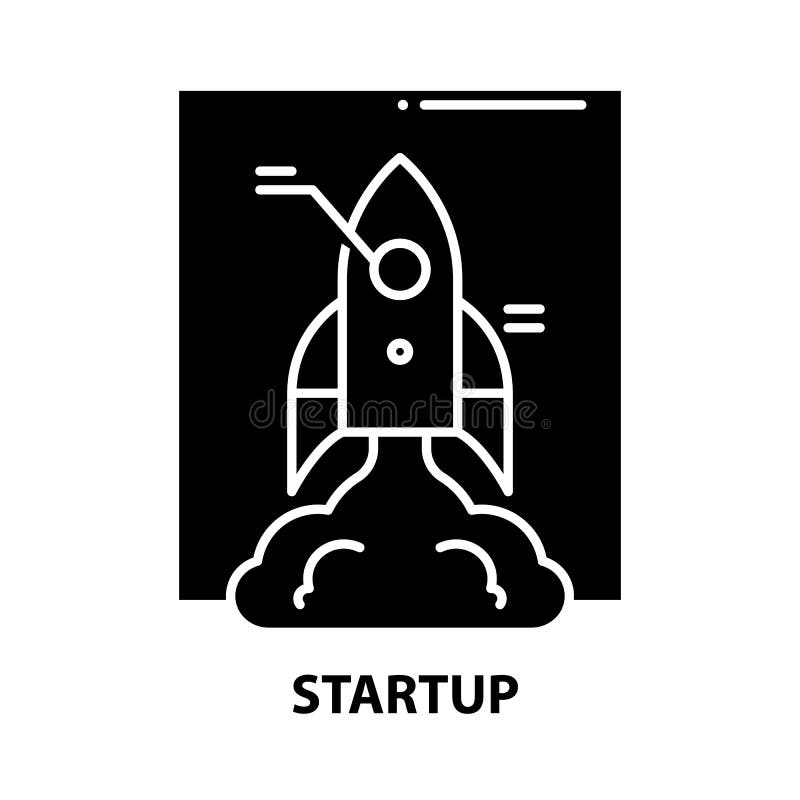 Startup Icon, Black Vector Sign with Editable Strokes, Concept ...