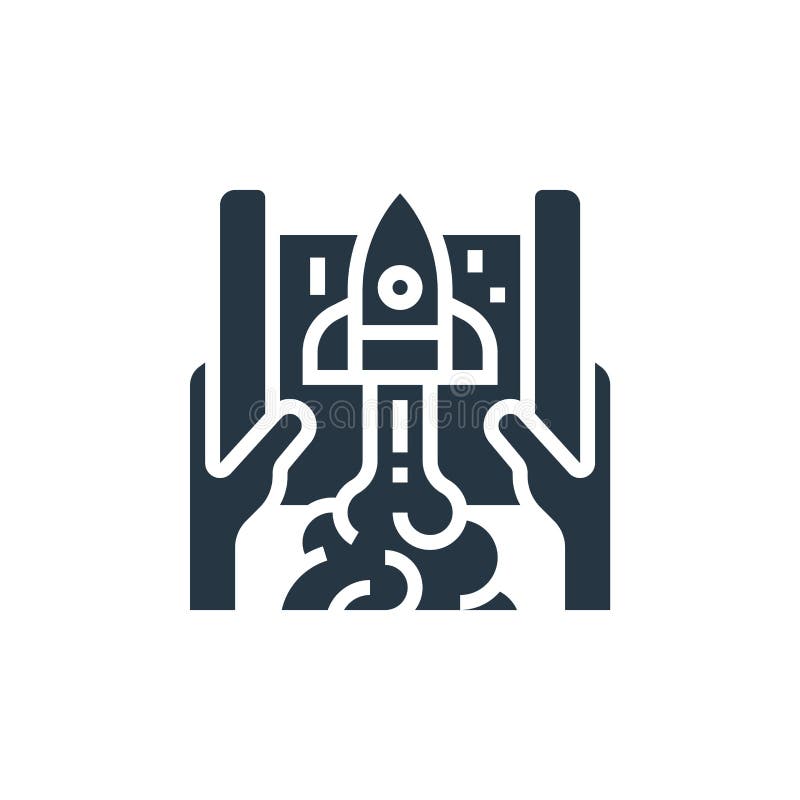 Startup Icon Vector from Business Model Canvas Concept. Thin Line ...