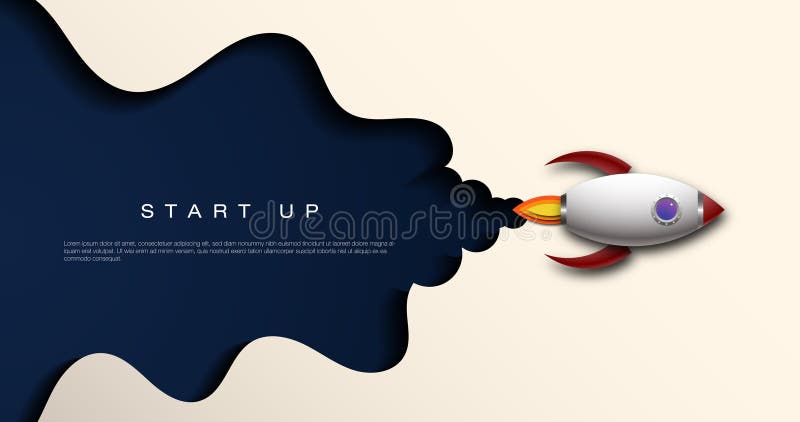 Startup Infographic Design Rocket Launch Presentation Slide Template ...