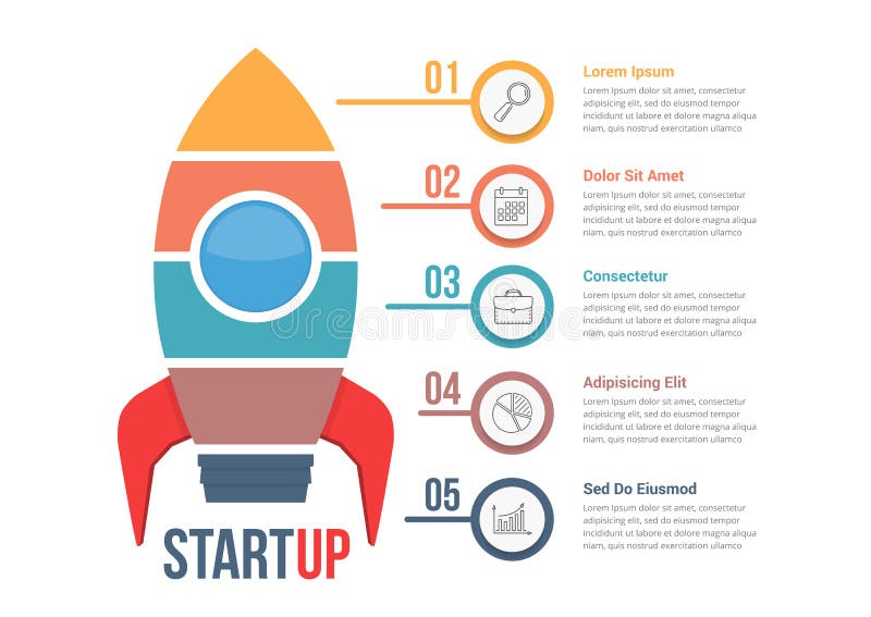 Startup Infographics Vector Design. Timeline Concept Include Goal ...