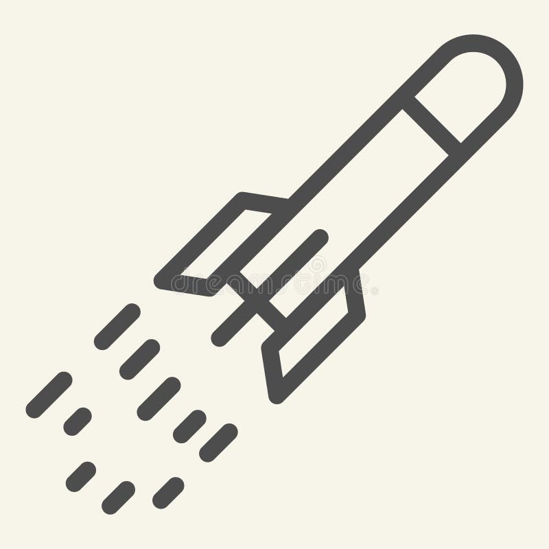 Startup Launch Line Icon. Rocket Launch Vector Illustration Isolated on ...
