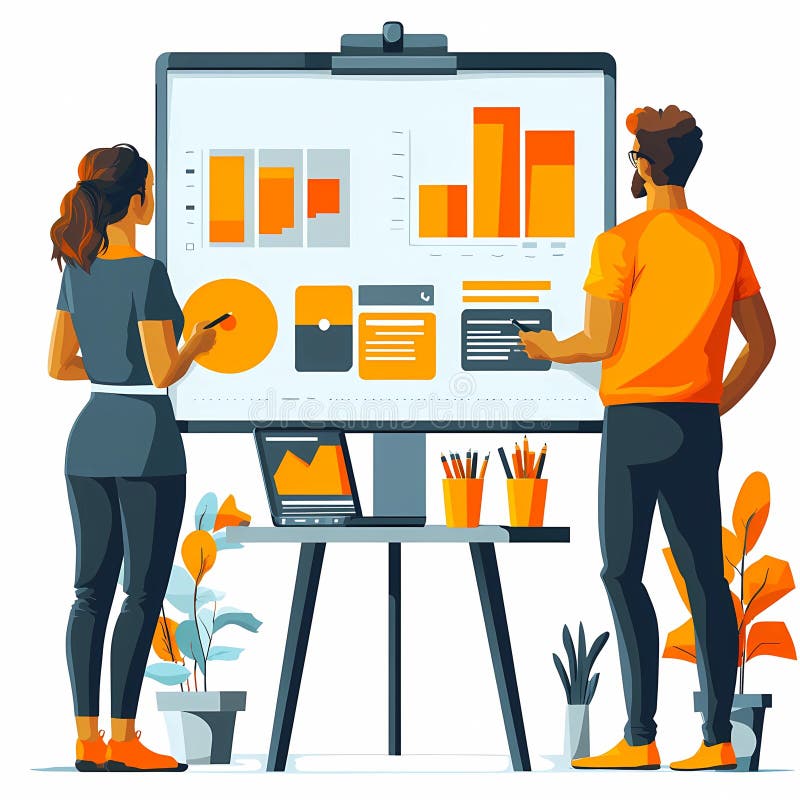 Startup Marketing Strategy Session Stock Illustration - Illustration of ...