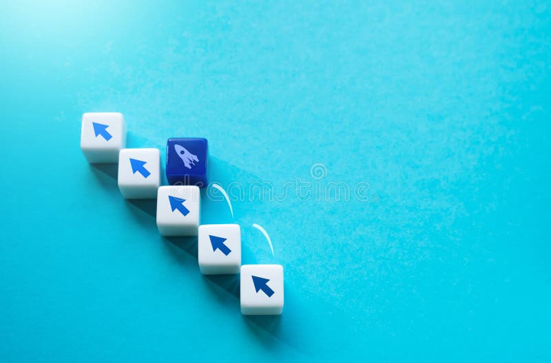 A Startup is Moving Up the Steps of Progress. Successfully Pass All the ...