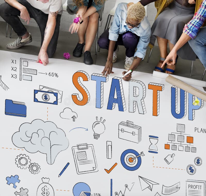Startup New Business Launch Development Concept Stock Photo - Image of ...