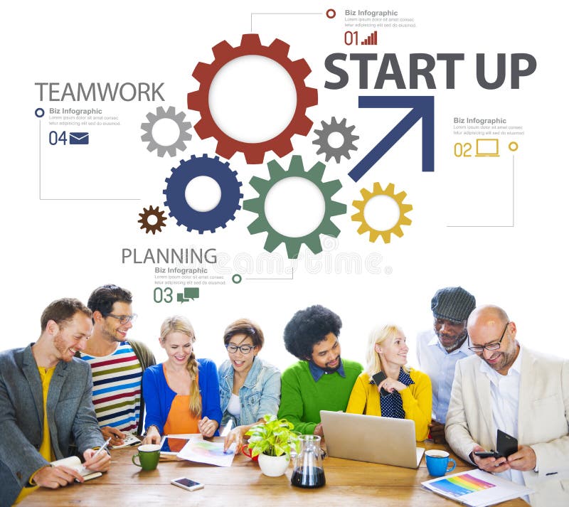 Startup New Business Plan Strategy Teamwork Concept Stock Image - Image ...