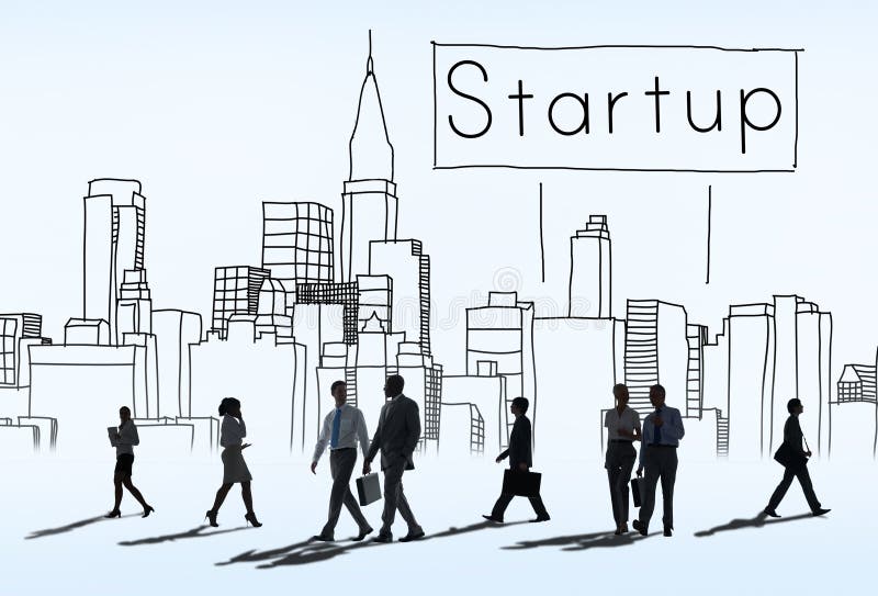 Startup New Business Vision Strategy Launch Concept Stock Illustration ...
