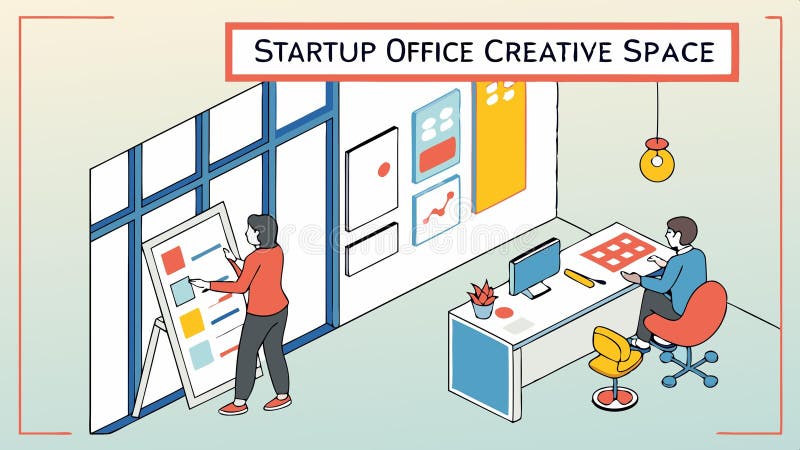 Startup Office Creative Space, Modern Workspace for Business and ...