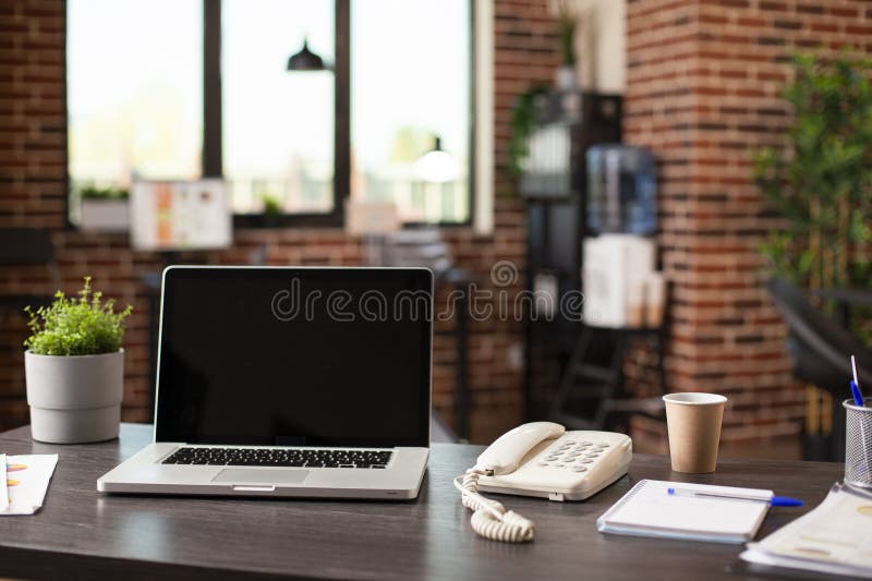 Startup Office with Digital Setup Stock Image - Image of computer ...