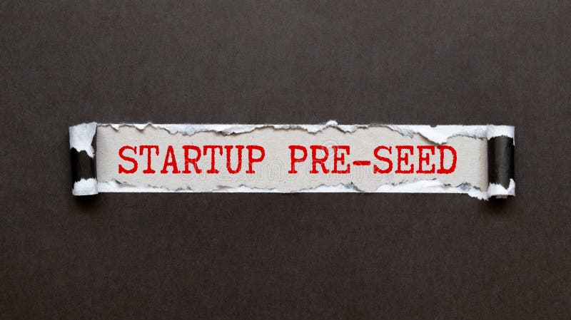 Startup Pre-Seed is Shown Using a Text, Concept Stock Image - Image of ...
