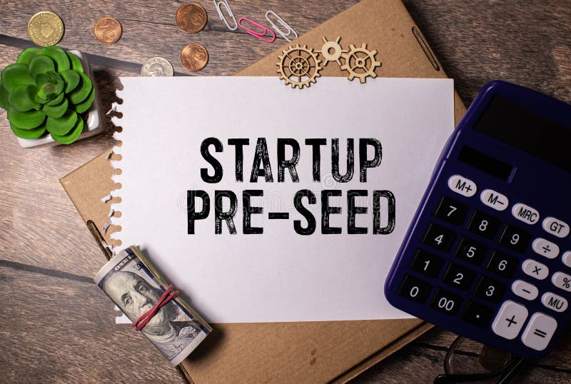 Startup Pre-Seed is Shown Using a Text, Concept Stock Image - Image of ...
