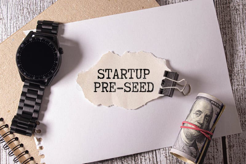 Startup Pre-Seed is Shown Using a Text, Concept Stock Image - Image of ...