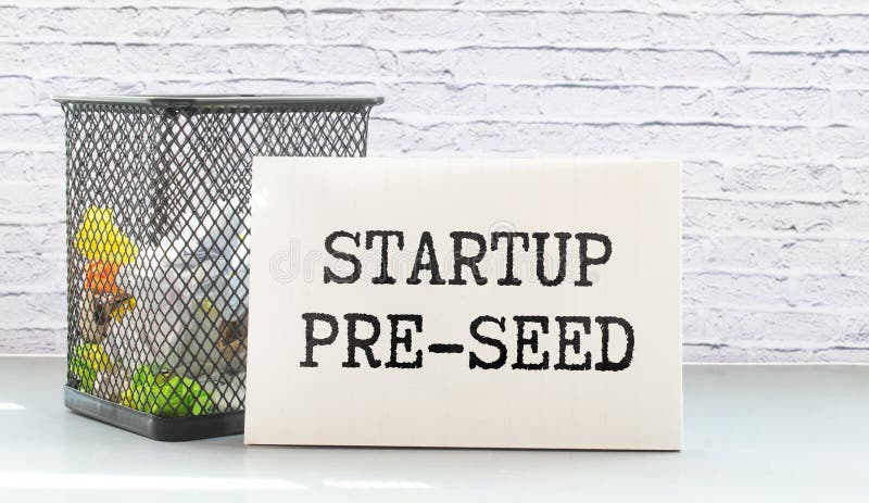 Startup Pre-Seed is Shown Using a Text, Concept Stock Image - Image of ...