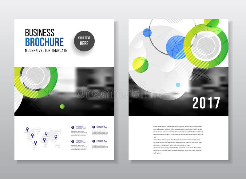 Startup Presentation Layout or Business Flyer. Annual Report Vector ...