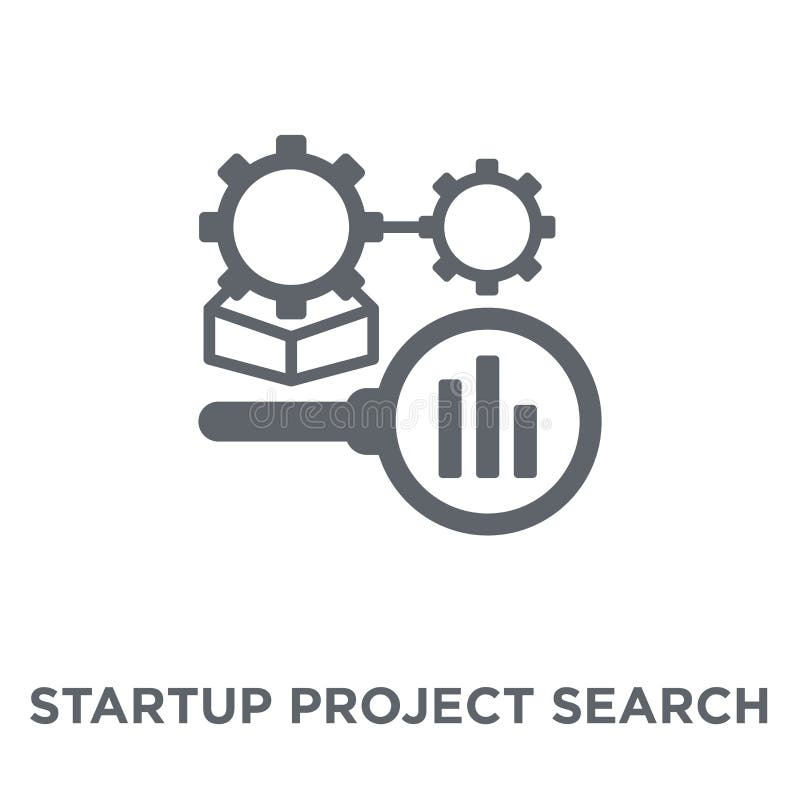 Startup Project Search Icon from Startup Collection. Stock Vector ...