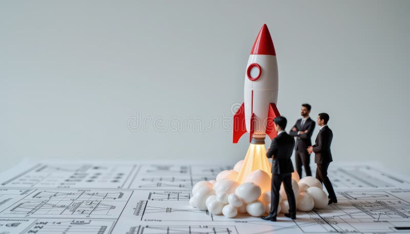 Startup Rocket Model Stock Illustrations – 1,193 Startup Rocket Model ...