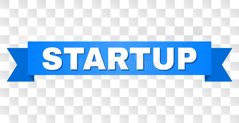 Blue Tape with STARTUP Caption Stock Vector - Illustration of band ...