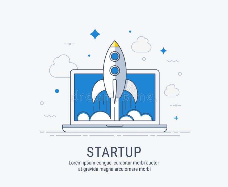 Startup Vector Illustration for Web Stock Vector - Illustration of ...
