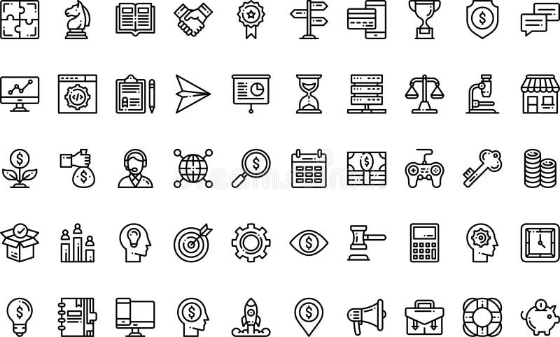 Startups Icons High-Quality Vector Icons Collection with Editable ...
