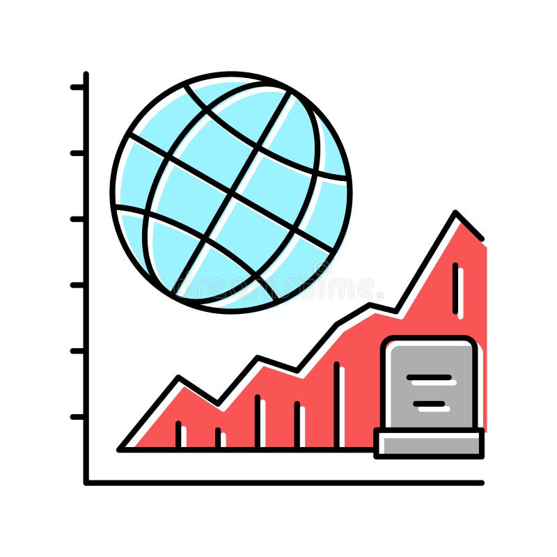 Starving, Increase Mortality Poverty Problem Color Icon Vector ...